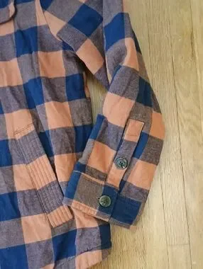 wonder nation | Jackets & Coats | Wonder Nation Orange And Navy Plaid ...